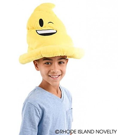 5" Emoticon Poop Hat Yellow (Sombrero)